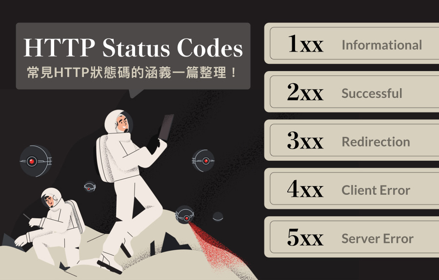 HTTP Status Codes是什麼？常見HTTP狀態碼的涵義一篇整理！ - 凱士網頁設計